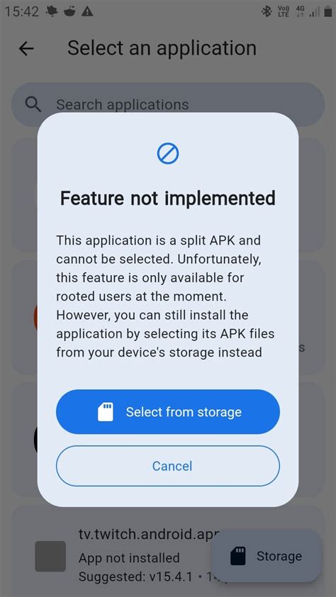 Revanced Manager Tells Me This When I Try To Select An App To Patch R