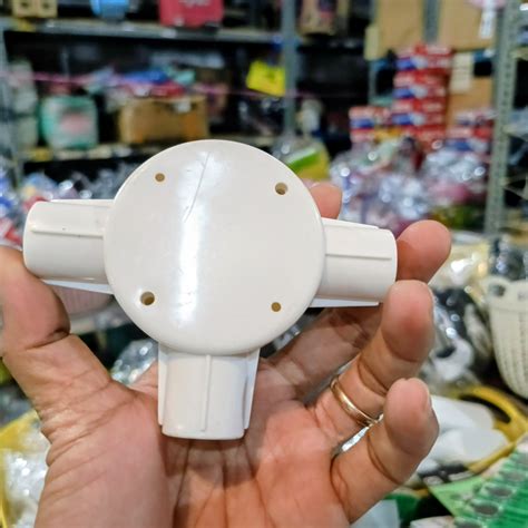 Y950 T Duss Dus Dos Cabang 3 Cabang 4 Putih Sambungan Instalasi Kabel Listrik Pvc Kuat Dan Tebal