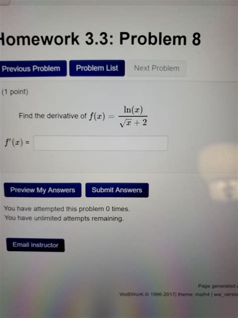 Solved Homework 33 Problem 8 Problem List Next Problem