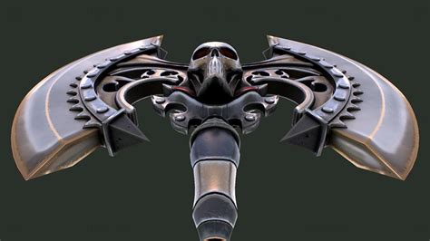 Modelo De Juego 3d Fantasy Axe 1