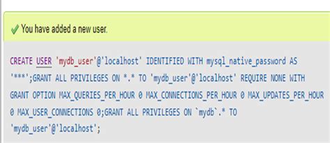 Working With Phpmyadmin Creating Users And Assigning Privileges Programmingempire