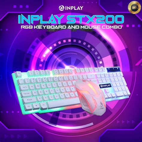 Sfp Inplay Stx200 Rgb Suspended Backlight Gaming Combo Keyboard And Mouse Shopee Philippines