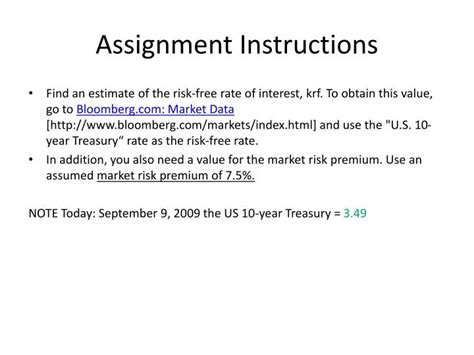 Ppt Assignment Instructions Powerpoint Presentation Free Download Id 3968106