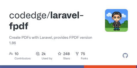 GitHub Codedge Laravel Fpdf Create PDFs With Laravel Provides FPDF
