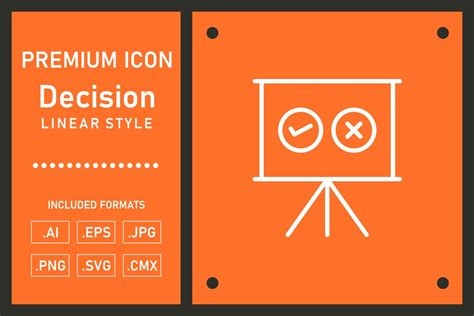 Decision Linear Vector Icon Design Graphic By Glyphinder · Creative Fabrica