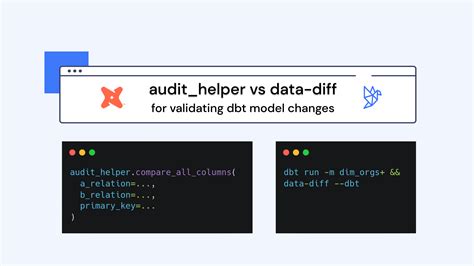 Audit Helper Vs Data Diff For Validating Dbt Model Changes Datafold