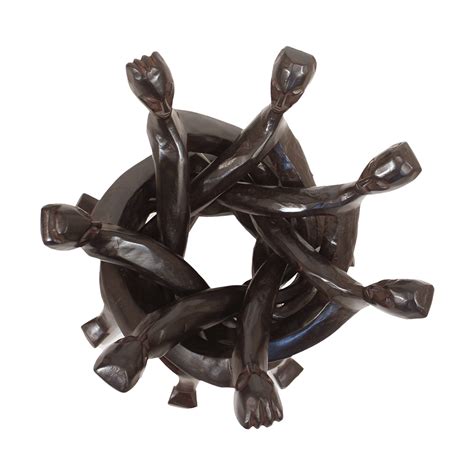 Seven Headed Unity Carving Handmade African Masks And Woodcarvings