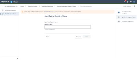 Workflow To List Azure Container Registry Images · Digitalai Release