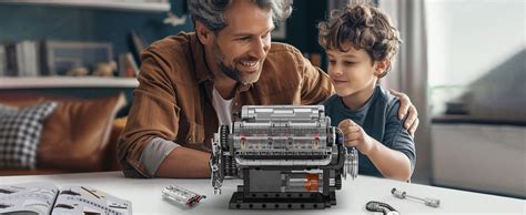 Mould King 10088 V8 Engine Building Kit Build Your Own V8