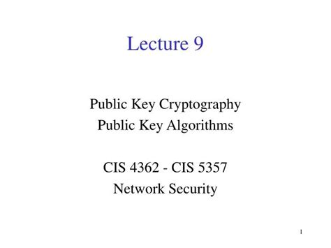 Ppt Lecture 9 Powerpoint Presentation Free Download Id4063915