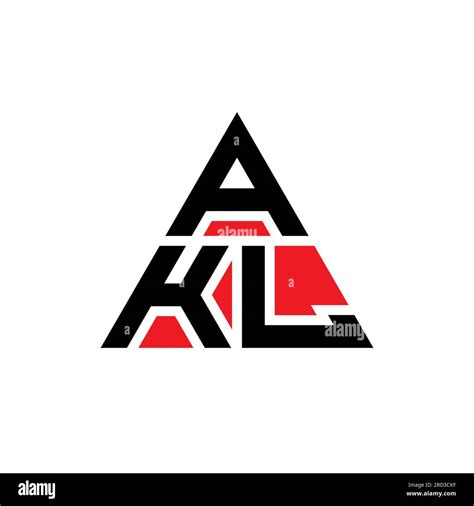 Akl Triangle Letter Logo Design With Triangle Shape Akl Triangle Logo Design Monogram Akl