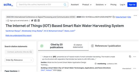 The Internet Of Things Iot Based Smart Rain Water Harvesting System