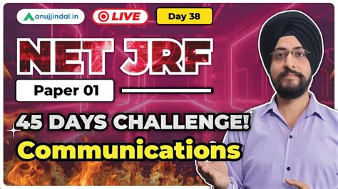 Ugc Net Paper 1 Communication Ugc Net 2023 45 Days Challenge Day 38 Anuj Jindal Youtube
