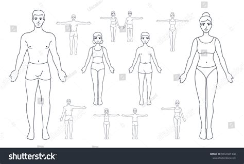 Human Body Outline Drawing
