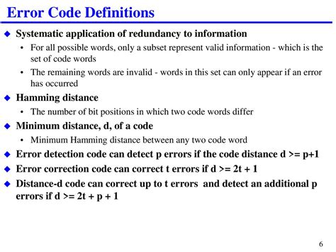 Coding Theory Dan Siewiorek June Ppt Download