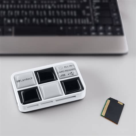 Lamtech Multi Card Reader Black Silver Lamtech