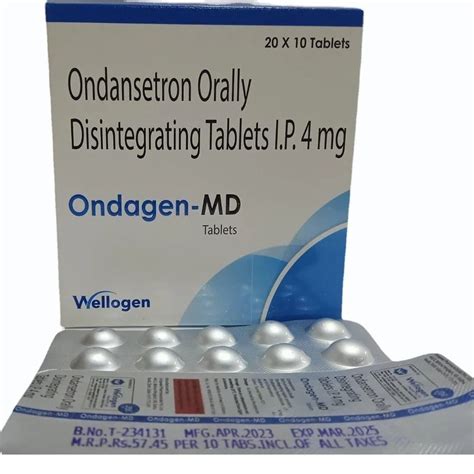 Ondansetron Orally Disintegrating Tablets 4 Mg At ₹ 1140box In Mumbai