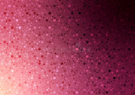 Red Dot Circle Random Pattern Graphic Background Stock Vector