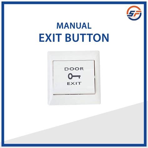 Jual Exit Button Manual Akses Kontrol Pintu Tombol Keluar Shopee