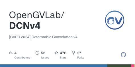 GitHub OpenGVLab DCNv CVPR Deformable Convolution V