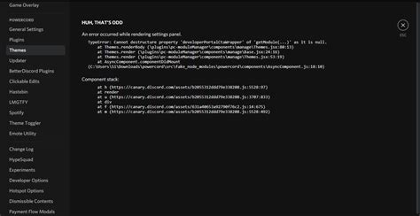 Issue With Theme Settings Issue Powercord Org Powercord GitHub