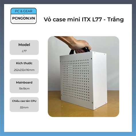 Vỏ Case Máy Tính Mini Itx Sktc A09 Bạc Pcngon