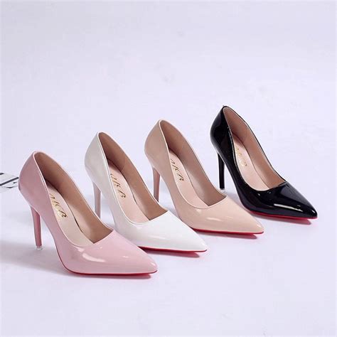 Elegant Red Bottom Stiletto Heels Pointed Toe High Heels For Women