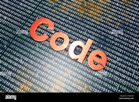 Coding Binary Code Matrix Binary Codes Matrixs Stock Photo Alamy