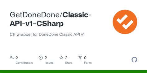 GitHub GetDoneDone Classic API V CSharp C Wrapper For DoneDone Classic API V