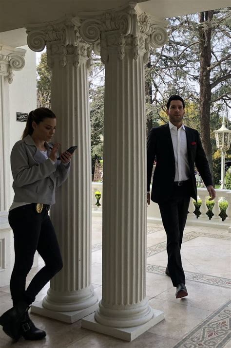 Lauren And Tom Tom Ellis Lauren German Lucifer