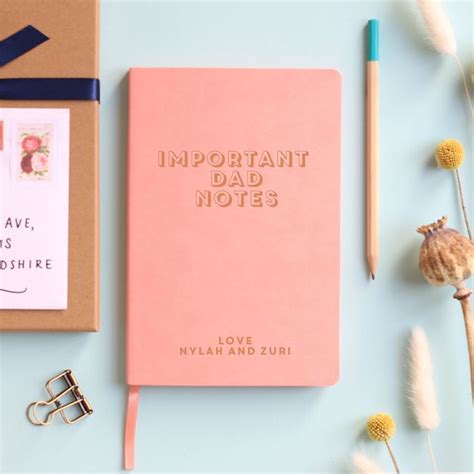 Important Dad Notes Personalised Notebook