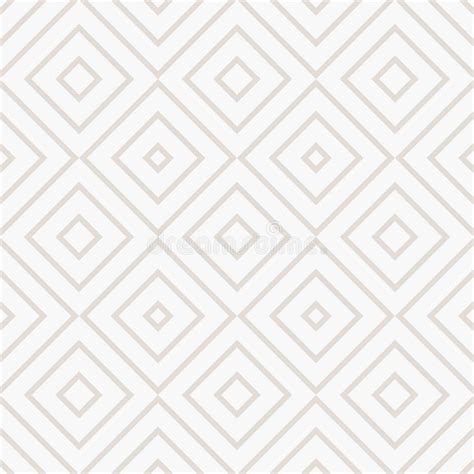 Vector Geometric Seamless Pattern With Squares Diamonds Rhombuses Thin Lines Stock Vector