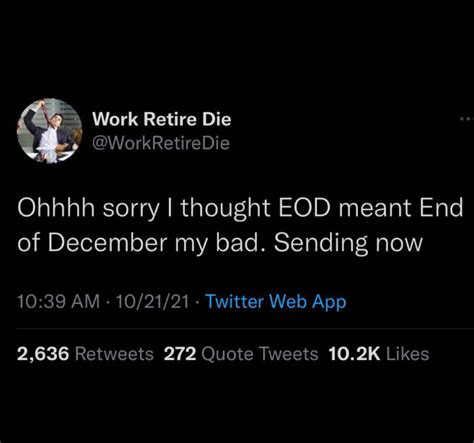 Sadia Zahid Op Linkedin Oh Thats What Eod Means