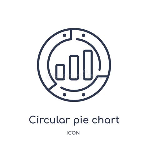 Linear Pie Chart And Connections Icon From Business Outline Collection