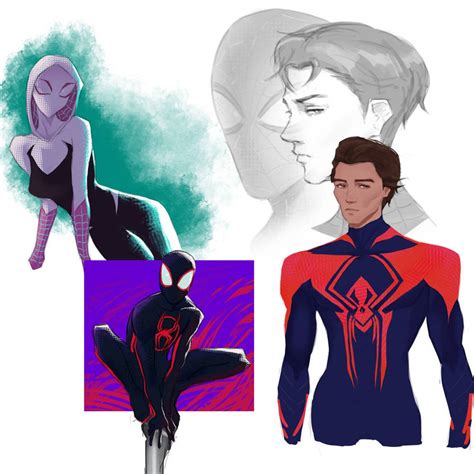 Spider Verse Sketches By Auspiciousb On Deviantart