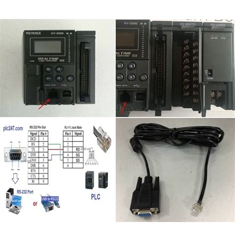 Cáp Lập Trình Keyence Kv Programming Cable Pc To Rs232db9 For Kv