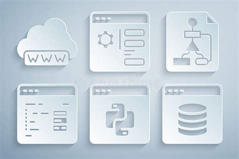 Set Python Programming Language Flowchart Software Server Data Web Hosting Browser Setting