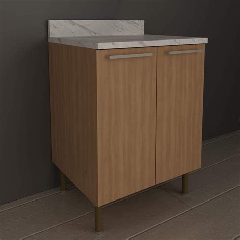 Armário Balcão De Cozinha 60cm 2 Portas Copacabana Móvel Na Caixa