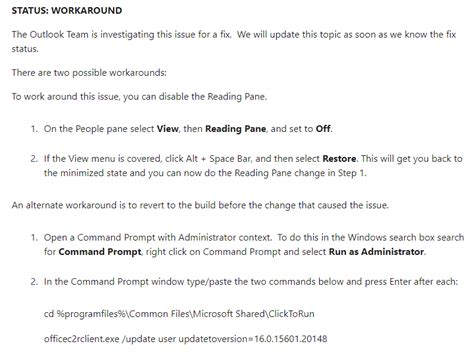 Corrupted People View In Outlook Office Pro 2019 Microsoft Qanda