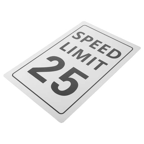 Speed Limits 25 Mph Sign Slow Down Traffic Sign 18 X 12 Inches Reflective Road Street 25 Signs