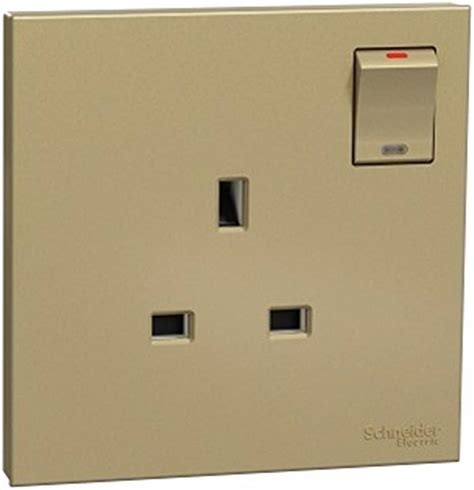 Schneider Electric Avataron C Switched Socket 1 Gang 13a Wine Gold 250 V E8715 Wg Buy Best