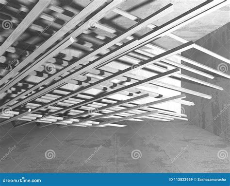Abstract Geometric Concrete Architecture Background Stock Illustration Illustration Of Digital