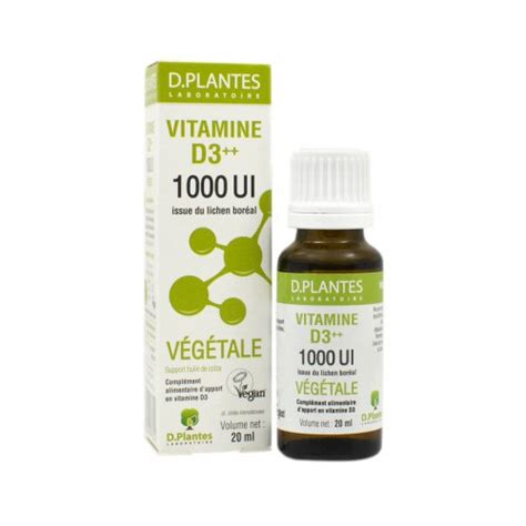 D Plantes Vitamin D3 1000 Iu Plant Oil 20ml Pharmacie En