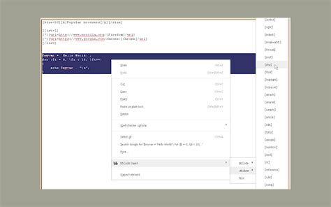 BbCodeInsert Chrome Web Store