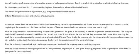solved you will create a small program that after reading a