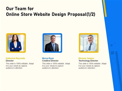 Proposal For Ecommerce Website Development Our Team For Online Store Website Design Proposal