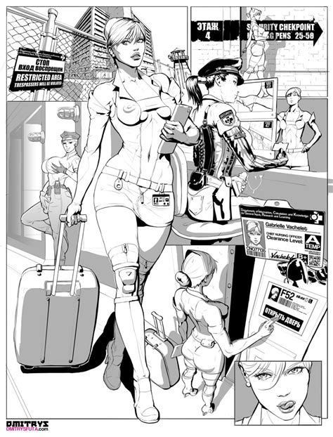 Rule 34 Ass Breasts Bulge Comic Dmitrys Futanari Intersex Monochrome