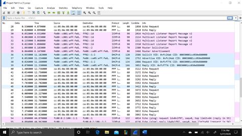 X Project Part Ii A 1 Pcap File Edit View Go