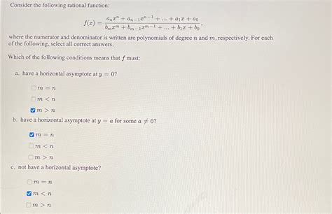 Solved Consider the following rational | Chegg.com