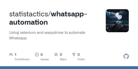 Github Statistacticswhatsapp Automation Using Selenium And Wappdriver To Automate Whatsapp